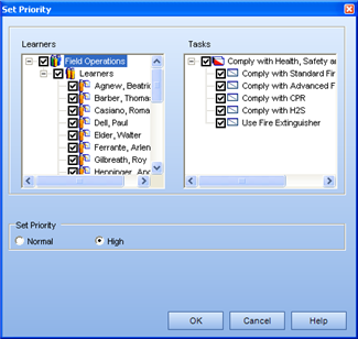 Dialogs: Set Priority